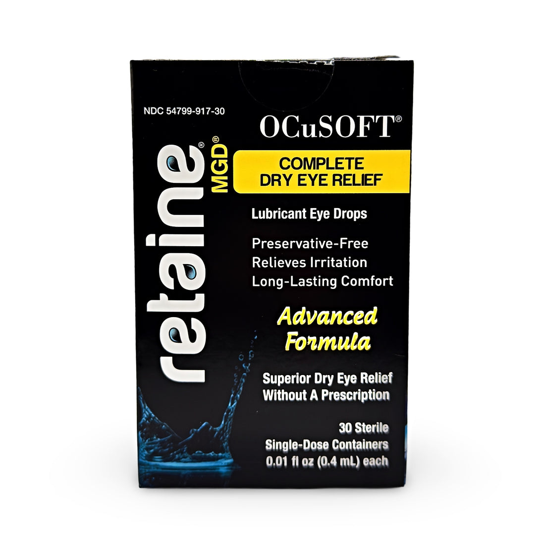 Ocusoft Retaine MGD Eye Drops 30 count Preservative free – Bye Dry Eyes