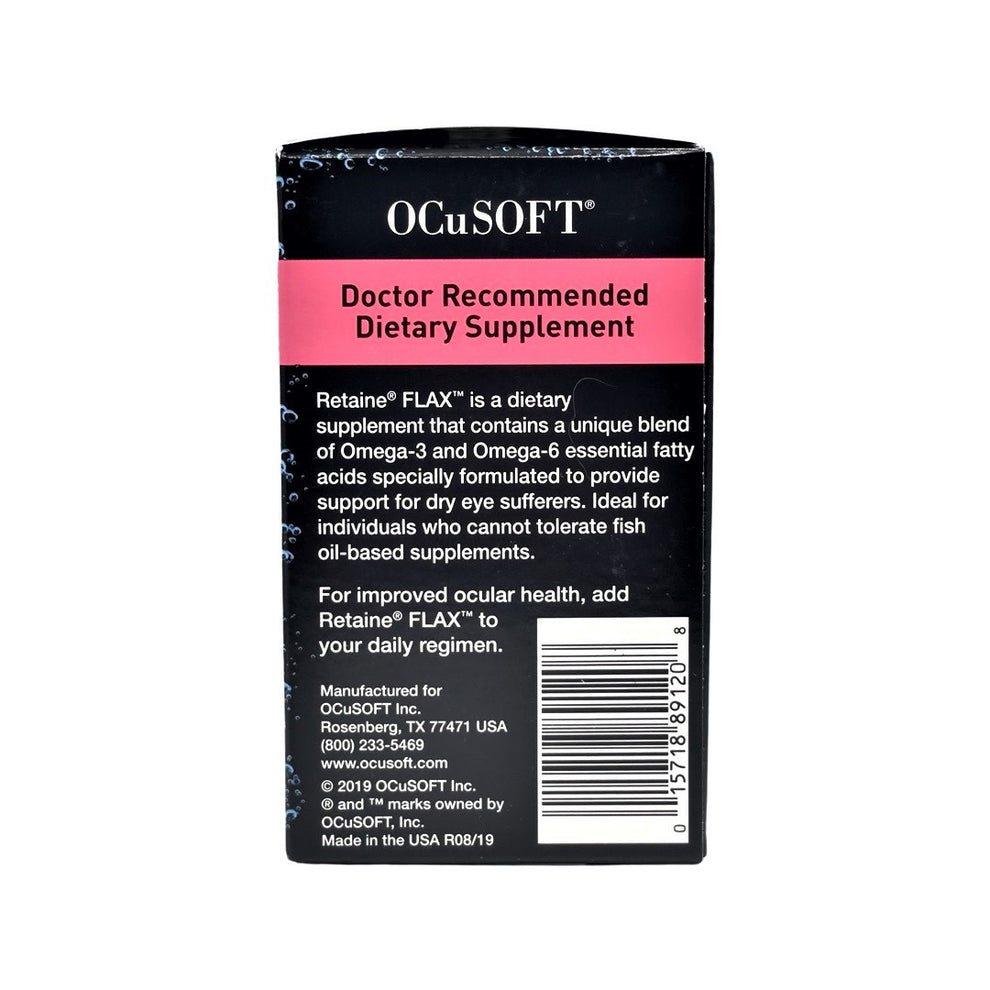 Retaine Flax Omega 3, 6 Dry Eye Supplement – Bye Dry Eyes